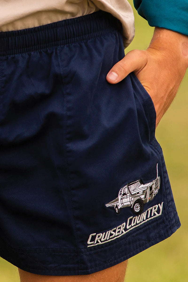 Crowbar Mens Andy Drill Shorts - Cruiser Country – Saddleworld NT
