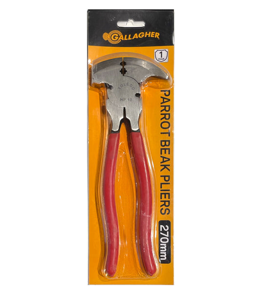 GALLAGHER CRESCENT PLIERS PARROT NOSE WITH GRIPS – Saddleworld NT