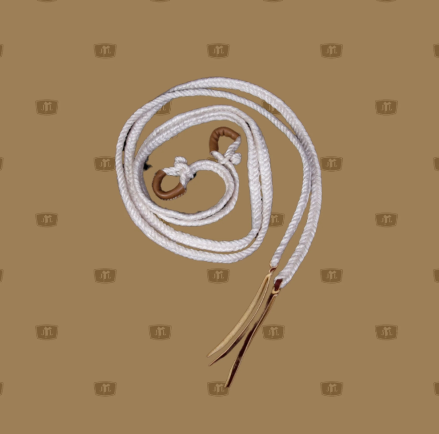 SILVER ROPE REINS - 11 STRAND – Saddleworld NT