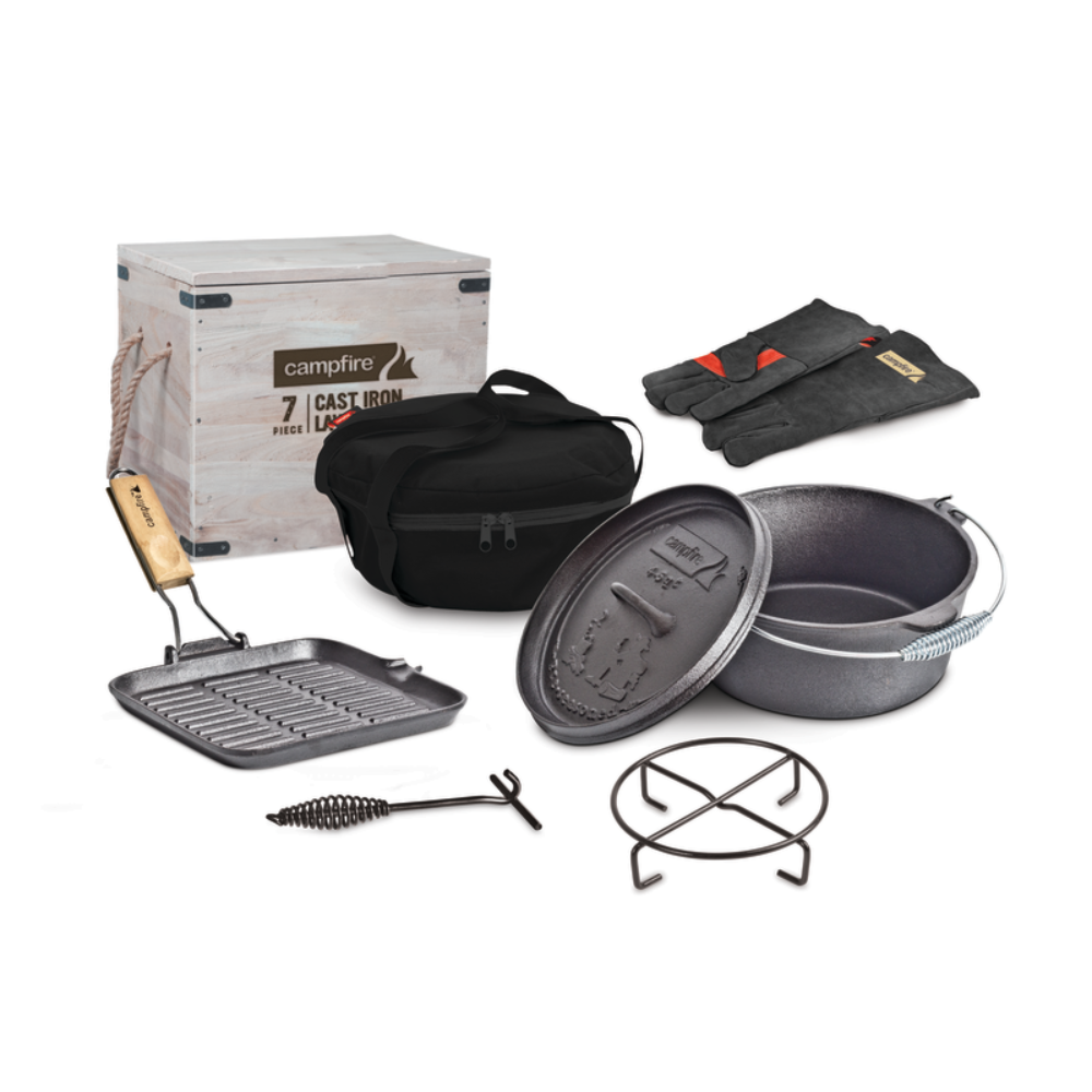 CAMPFIRE LAWSON CAST IRON BOXED 7PC PACK – Saddleworld NT