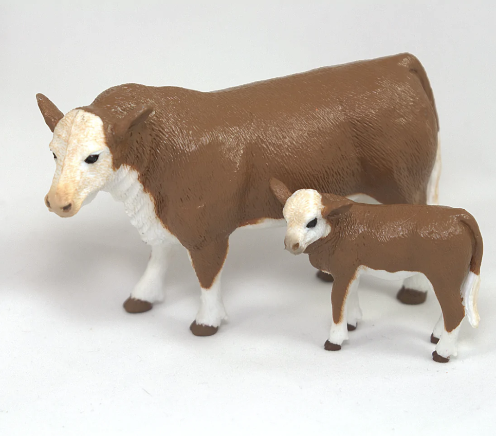 BIG COUNTRY TOYS - HEREFORD COW AND CALF – Saddleworld NT