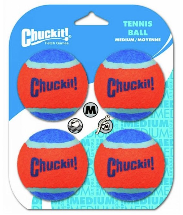 CHUCKIT TENNIS BALL - 4 PACK – Saddleworld NT