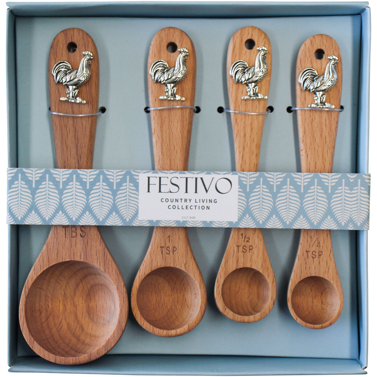 ROOSTER MEASURING SPOON SET – Saddleworld NT