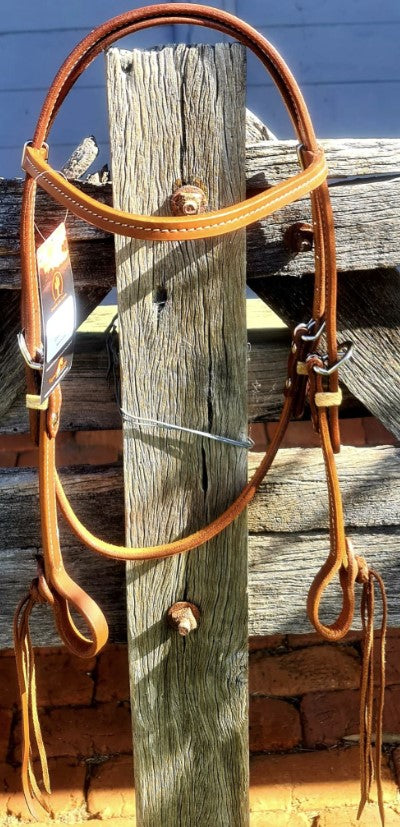 TOPRAIL HARNESS LEATHER RAWHIDE BRIDLE – Saddleworld NT