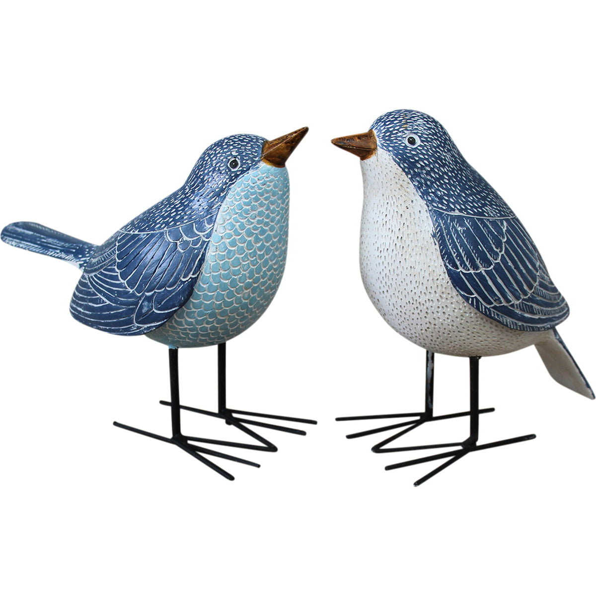 BLUE BIRDS IRON FEET SET/2 – Saddleworld NT